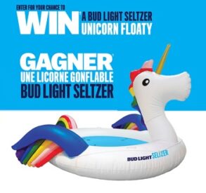 Bud Light Seltzer Contest: Win Unicorn Floaty Prizes (Pin code ...